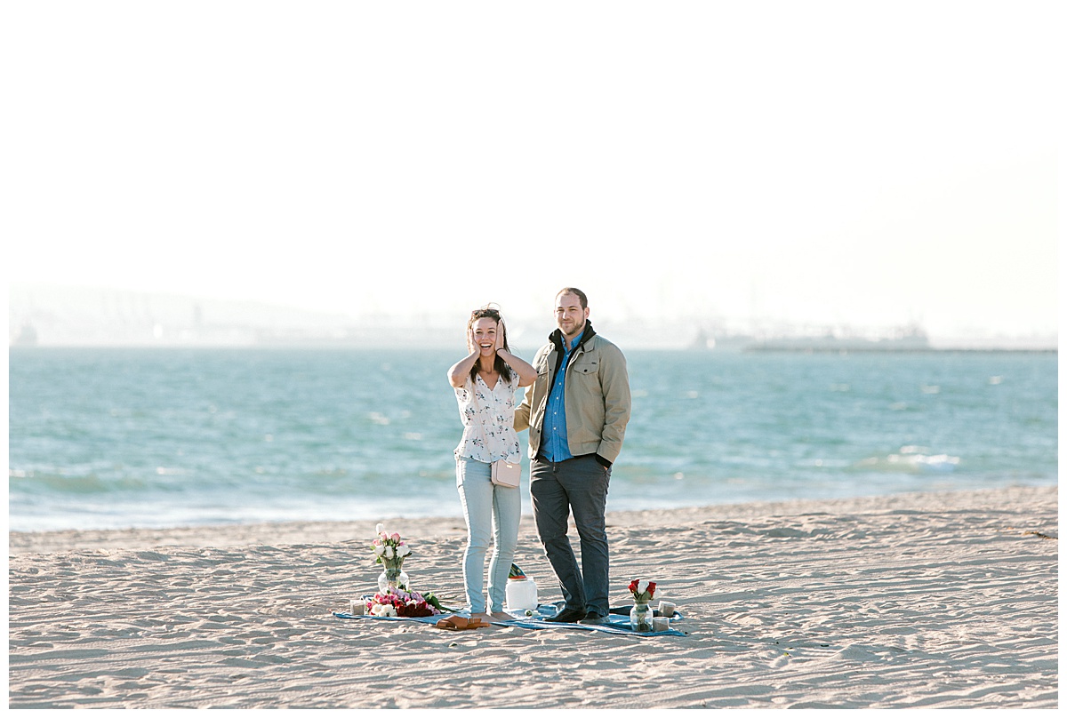 Kendall + Ben // Sunset Beach Proposal Photography - tracyrinehart.com